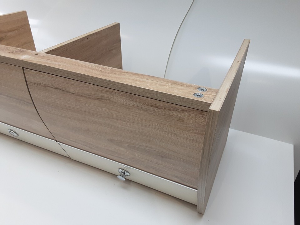 Camper van overhead Lockers/ Storage Cupboard . Bardino Oak & Cream ...