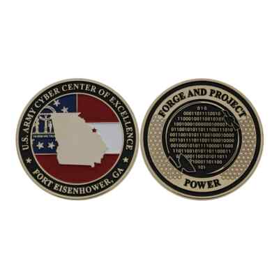 FORT EISENHOWER ARMY CYBER SCHOOL 1.75" CHALLENGE COIN | eBay