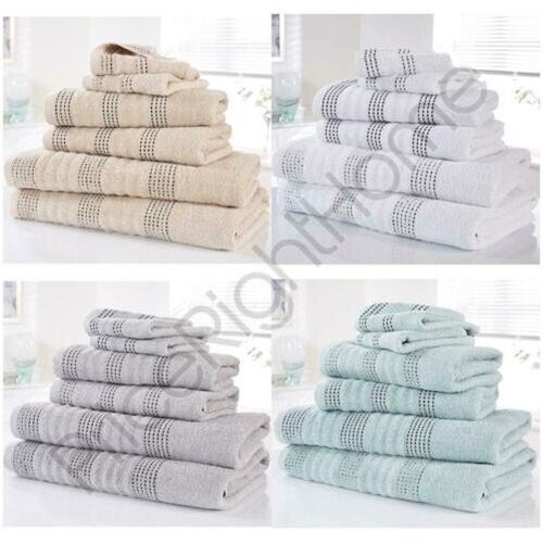 Spa 6 Pièce Serviette Ballot 100% Bain Coton Set | eBay