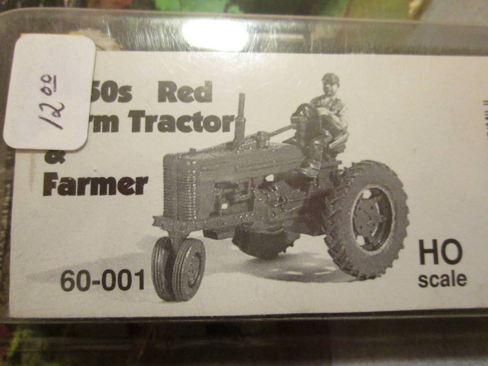 GHQ - 1950s RED FARM TRACTOR AND FARMER METAL KIT H O SCALE | eBay