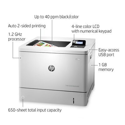 Colour Laserjet Enterprise M553DN A4 Printer B5L25A + Warranty ...