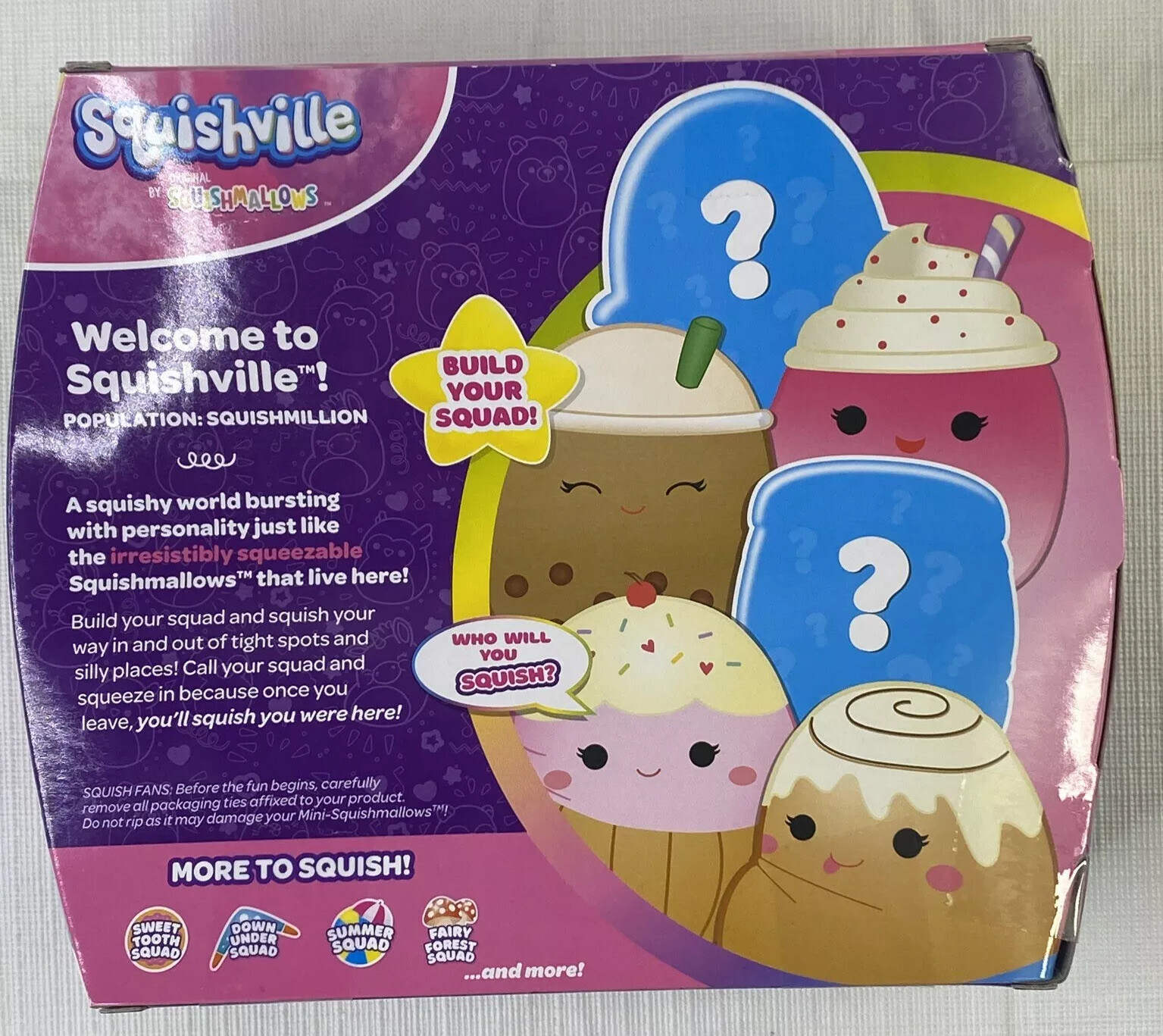 Squishville Sweet Tooth Squad 6 pack of 2" Squishmallow Plush Figures ...