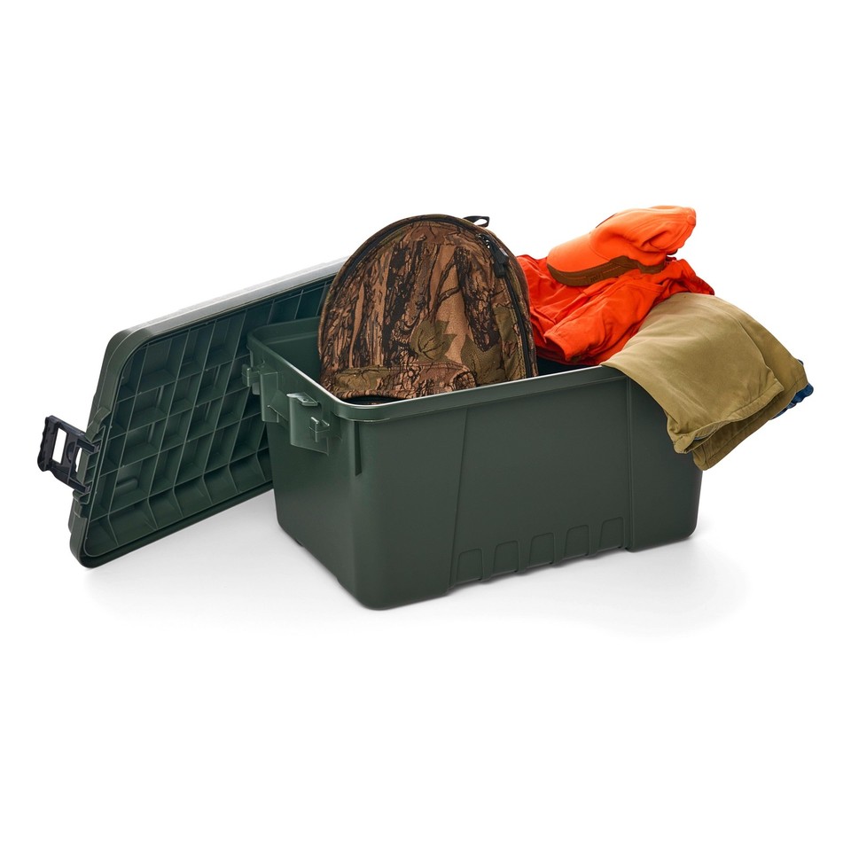 Plano Sportsman's Trunk, OD Green, 14-Gallon Lockable Storage Box | eBay