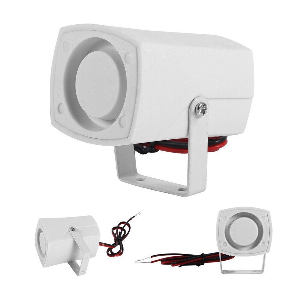 Wired Mini Horn Siren Loud Home Vehicle Security Sound Alarm System ...
