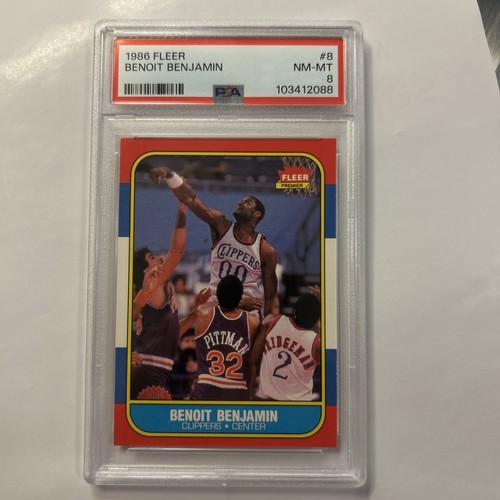 1986 Fleer Basketball Benoit Benjamin #8 PSA 8 NM-MT New Cert | eBay