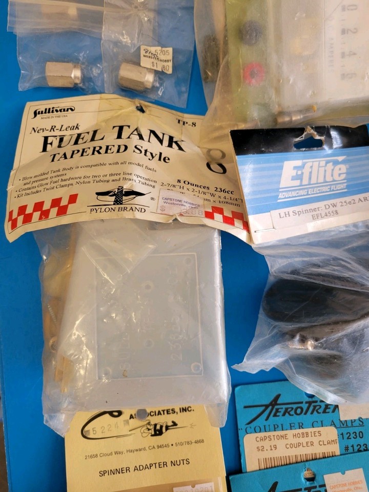 RC Airplane Misc. Parts Lot (36) Pieces Hayes Sullivan Graupner ...