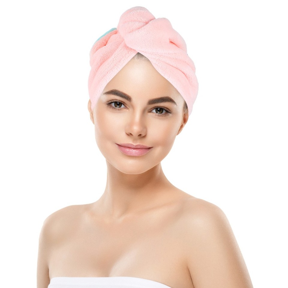 Lovely Hair Drying Hat Absorbent Hair Drying Towel Cartoon Bathing Hat ...