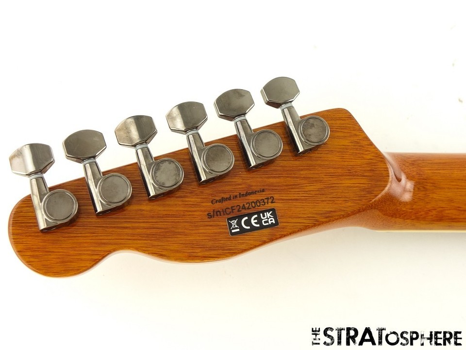 Fender Flame Maple Top Telecaster Tele BODY & NECK w/ Tuners FMT Set ...