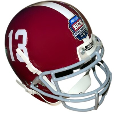 2012 Alabama Crimson Tide Schutt Authentic Mini Helmet #13 Allstate BCS ...