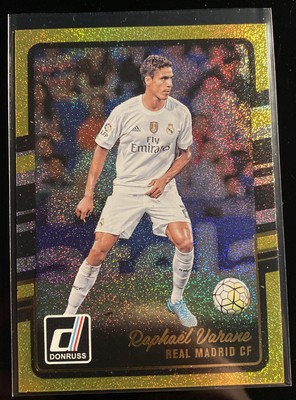 Raphael Varane Gold Parallel Real Madrid Soccer 2016-17 Card | eBay