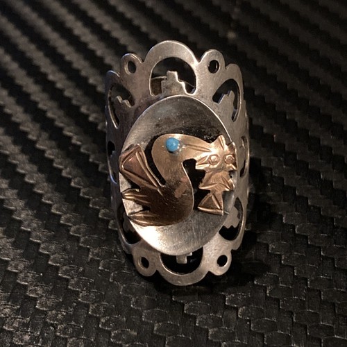 Vintage Peruvian Inca STERLING SILVER & 18K GOLD Animal -Alpaca ...