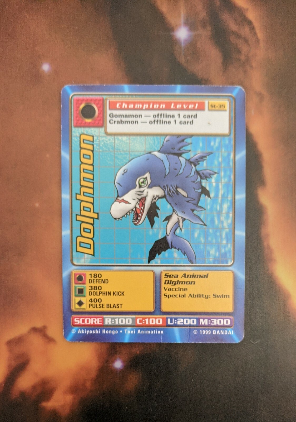 Dolphmon ST-35 Vintage Series 1 Starter Bandai Digimon Card LP | eBay