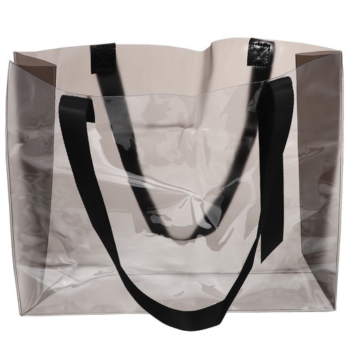 PVC Handbag Large Shoulder Reusable Shopping Bags Work Fashion Tote ...