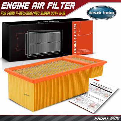 Engine Air Filter for Ford F-250 F-350 F-450 F-550 Super Duty 11-16 ...