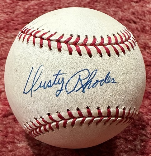 Dusty Rhodes Signed Autographed Official Major League Baseball | eBay