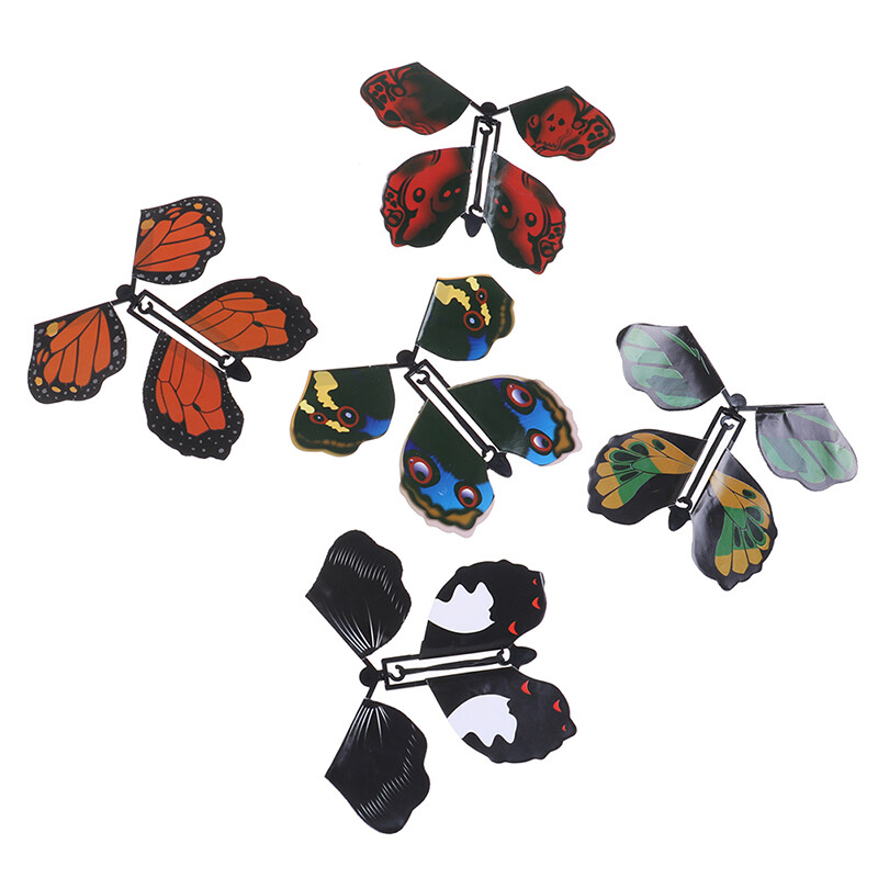 5Pcs_Magic Flying Out Butterfly Surprise Magic Props Mystical TrickL W ...