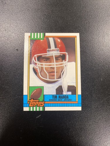 Tim Manoa 1990 Topps Cleveland Browns #167 *4182* | eBay