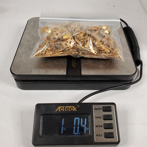 1+ LB (453+ Grams) Gold plated Pins Connectors... 60-80s Scrap Gold ...