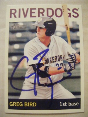 GREG BIRD signed YANKEES 2013 Topps Heritage Minors baseball card AUTO ...