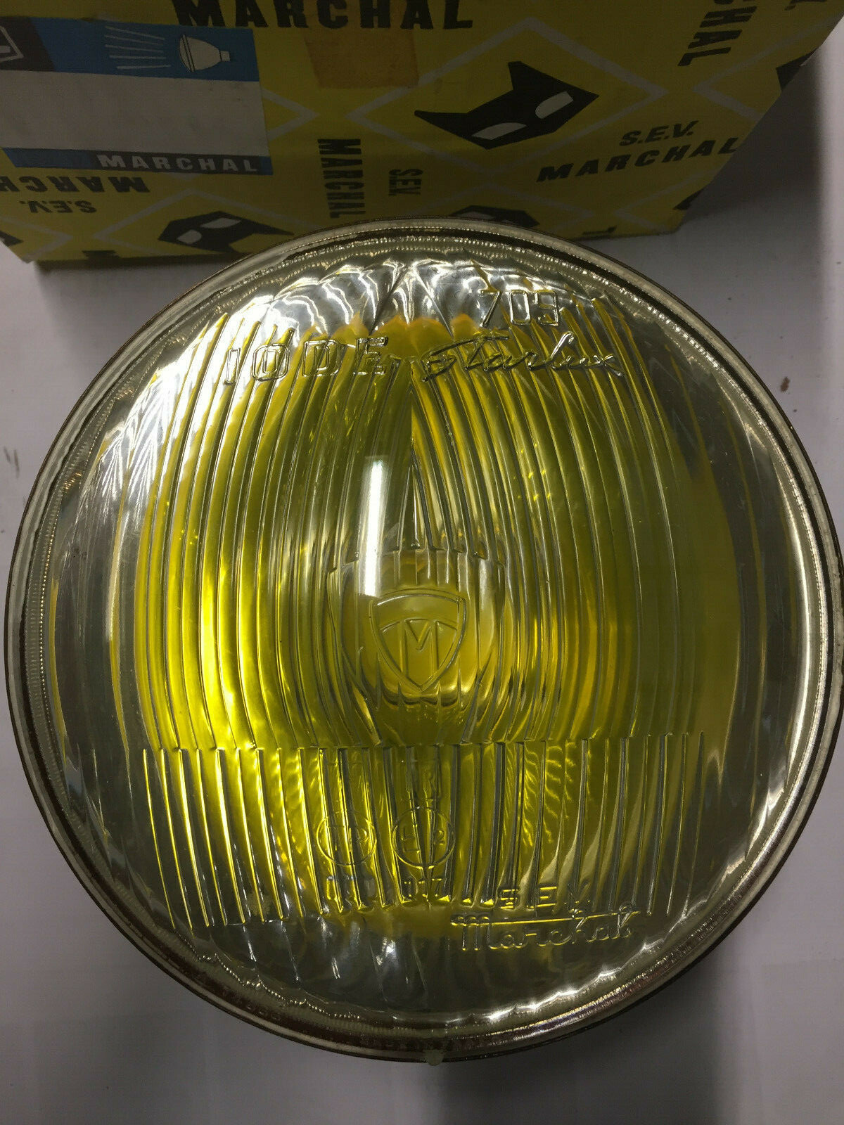 BLOC OPTIQUE MARCHAL IODE H2 - 709 STARLUX LONGUE PORTEE - JAUNE ou ...