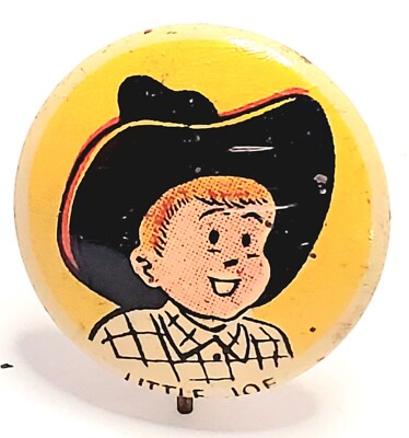 Vintage 1947 Kellogg's Cereal Pep "Little Joe" Pinback Button Comic ...