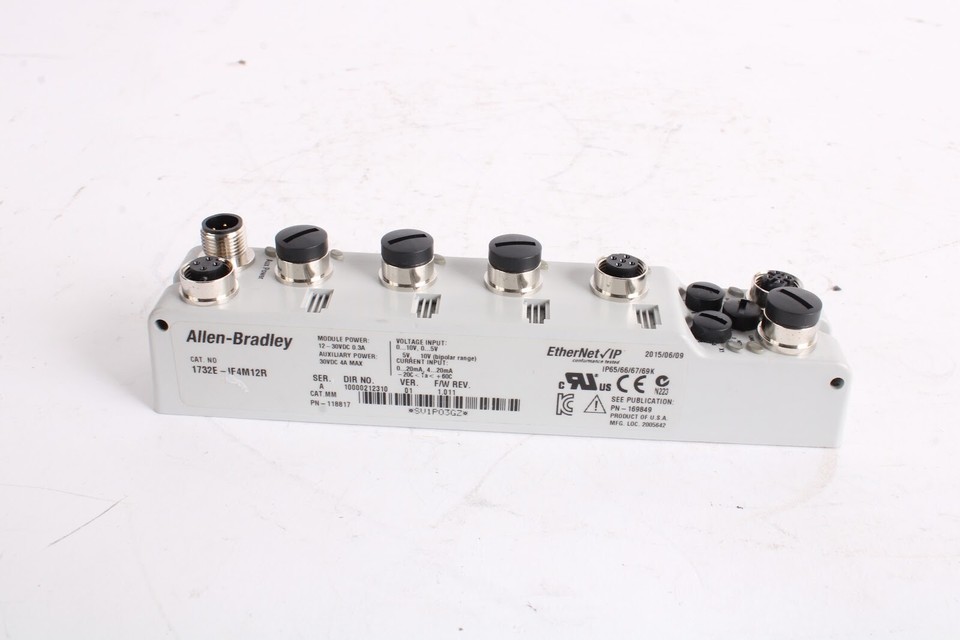 AB 1732E-IF4M12R ArmorBlock Dual-Port EtherNet/IP 4Point Analog Input ...