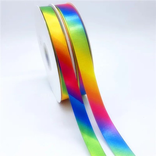 5yards Ribbon Rainbow Polyester Printed Home Wedding Decoration Gift ...