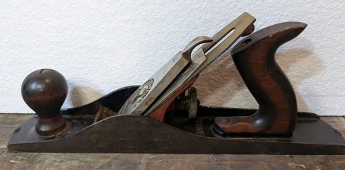 Vintage Millers Falls No 14 Wood Plane 14" Smooth Bottom Nice MF Blade ...