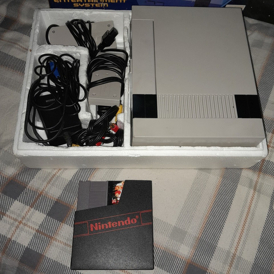 Nintendo NES Entertainment System Game Console Control Deck Boxed | eBay UK
