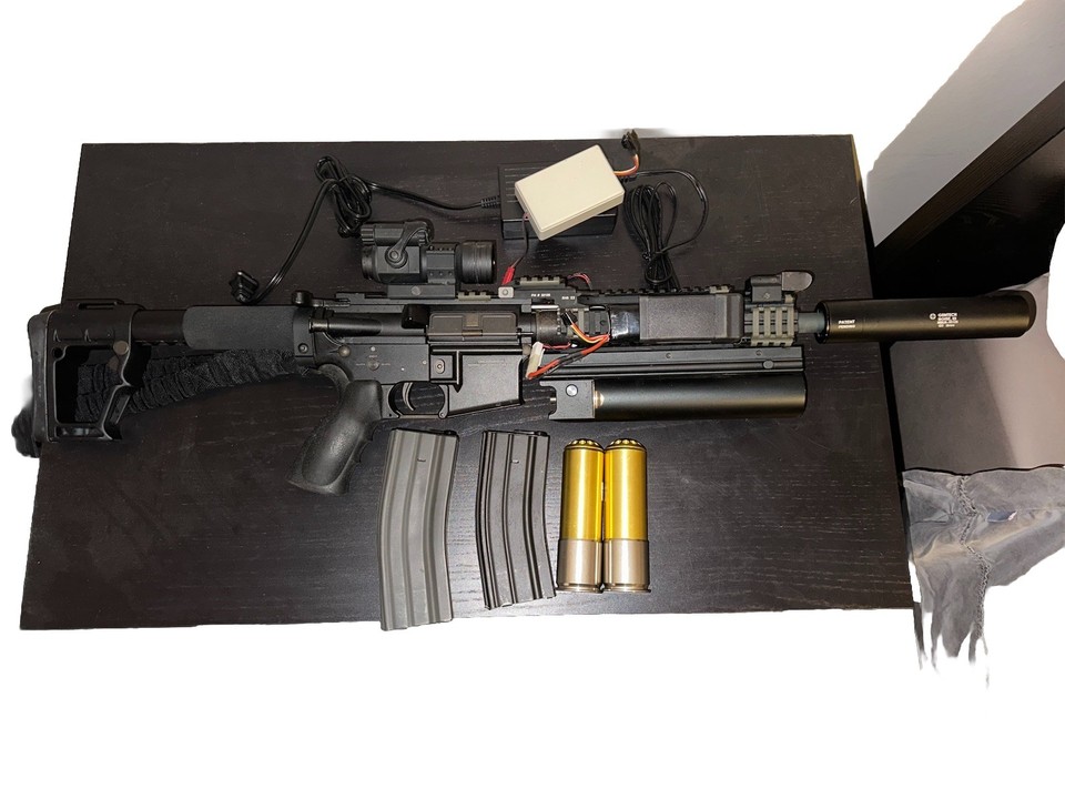 G&G Airsoft Rifle AR Platform (Red Cylinder) With Lots Of Extras | eBay