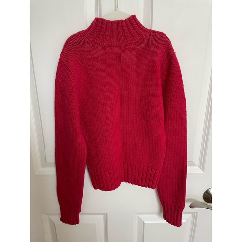 Vintage One Step Up Knitwear Kids United Kingdom UK Red Sweater Cotton ...