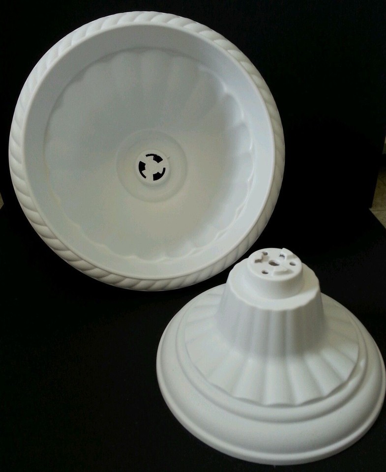 Set of 10 - 12" WHITE PLASTIC SPARTA URNS PLANTERS pots URN Landmark ...