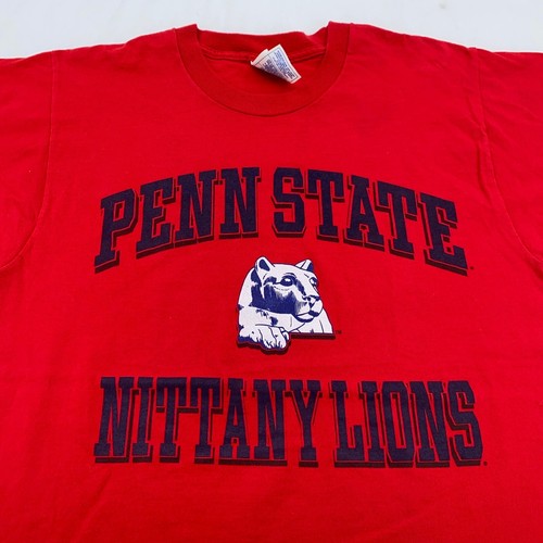 vtg 90s PENN STATE UNIVERSITY NITTANY LION T-Shirt MEDIUM football ncaa ...