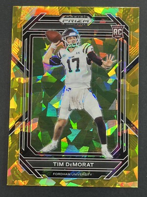 2023 Prizm draft picks, Tim DeMorat, RC, Gold ICE, Fordham | eBay