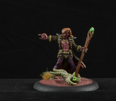Painted Damien, Hellborn Wizard from Reaper Miniatures, male wizard D&D ...