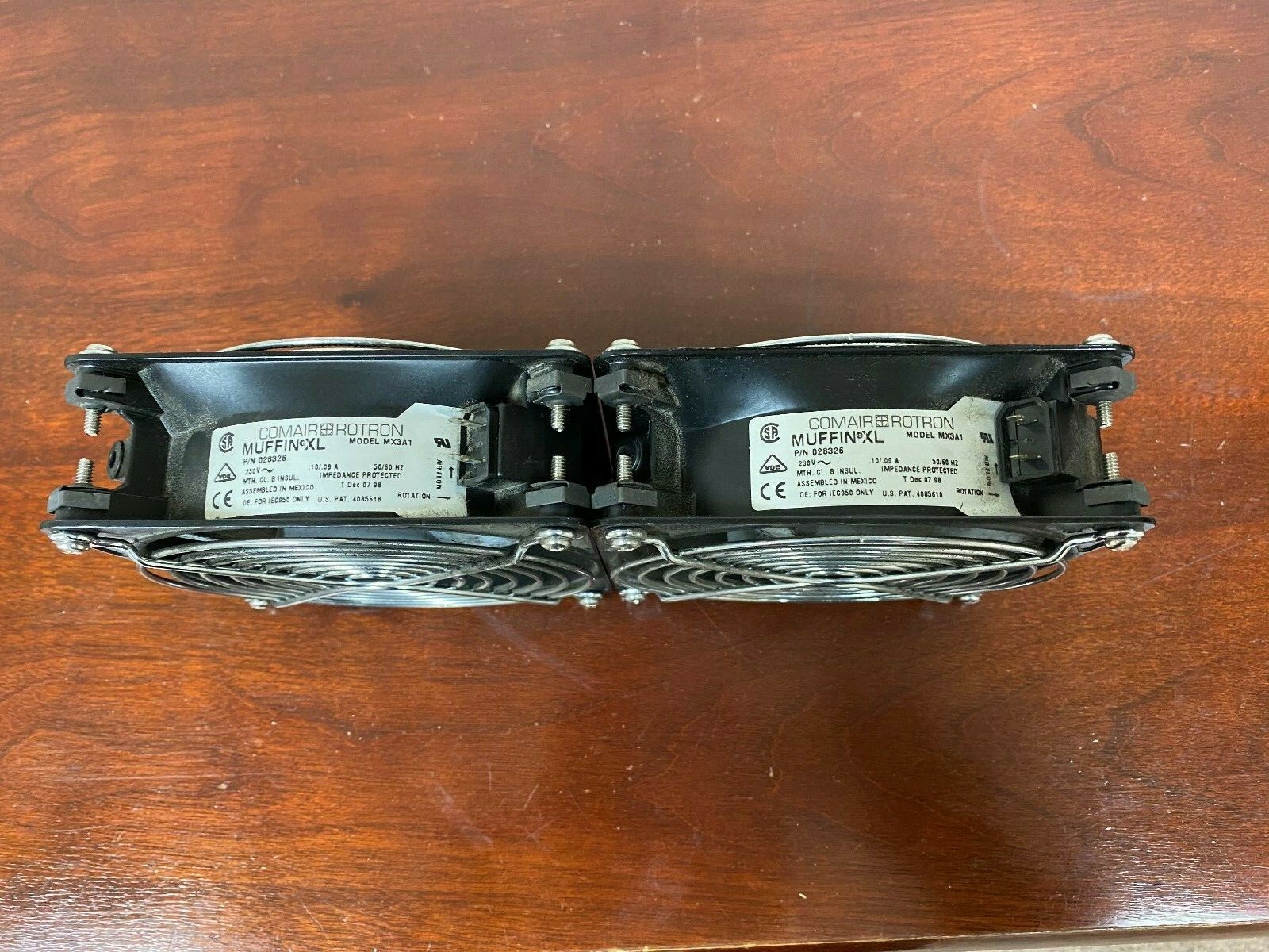 TWO COMAIR ROTRON Model MX3A1 Fan 230VAC P/N 028326 | eBay