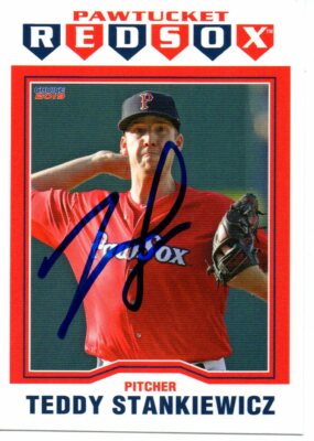 Teddy Stankiewicz 2019 Pawtucket Red Sox Signed Card | eBay
