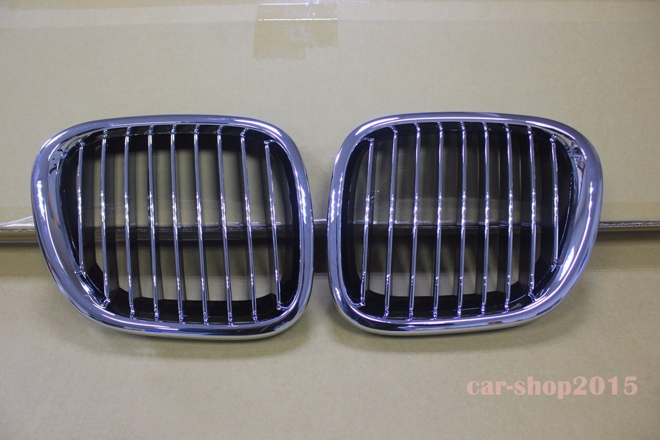 Front Kidney Grilles Chrome-Black for BMW Z3 1996-2002 Convertible ...