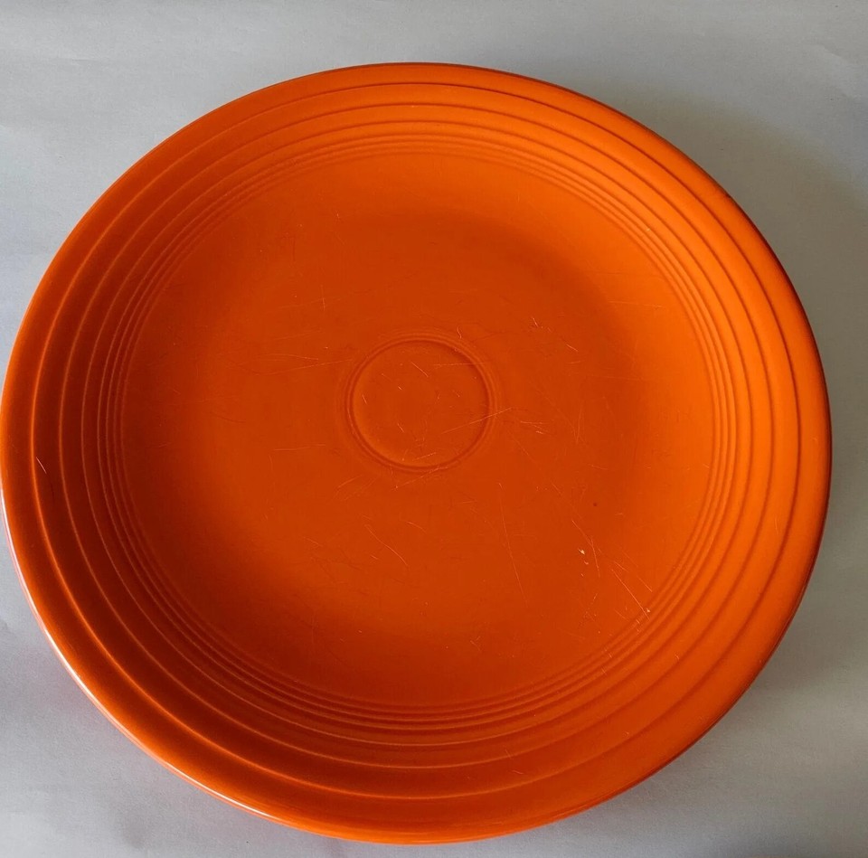RARE 1936 Orange Red Fiestaware Genuine Fiesta by Homer Laughlin ...