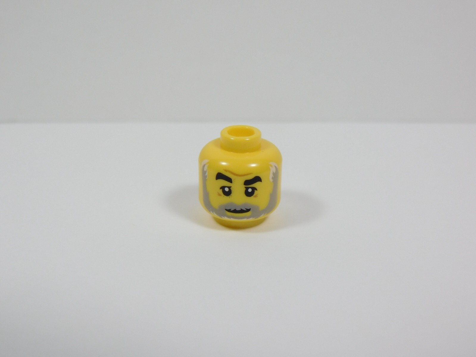 LEGO Yellow Male Boy Light Gray Beard Sideburns Minifig F12 | eBay
