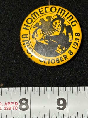 The University of Iowa 1938 Homecoming Pin Back Button, 1.75", QuikShip ...