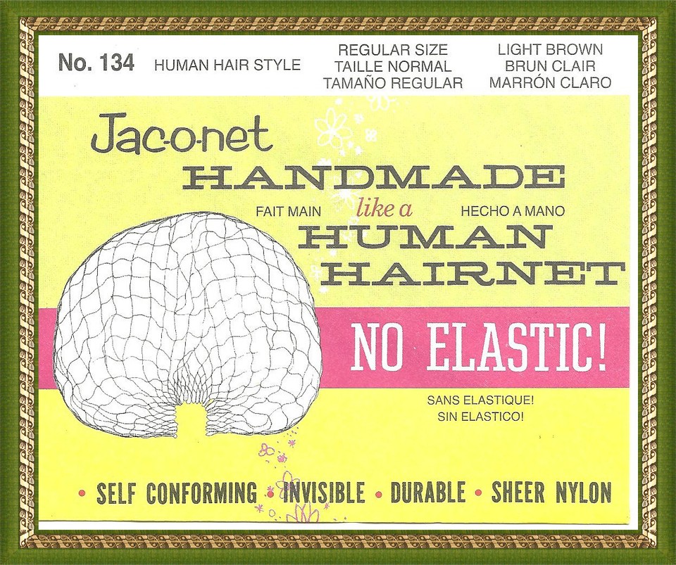 Jac-O-Net FRENCH TINY bob size ultra fine nylon mesh Bouffant Invisible ...