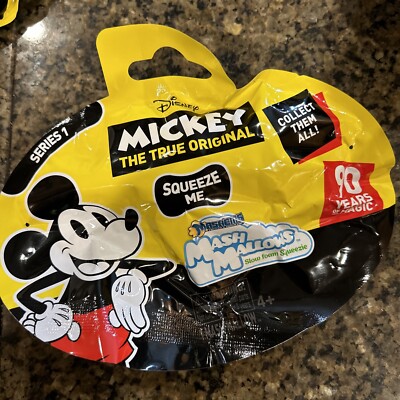 New 1 Mickey Minnie Mouse Disney Mash Mallows Bag Slow Foam Squeezy ...
