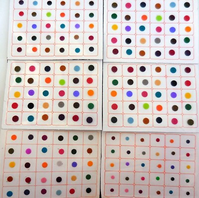 600X Piece Multi Color Size Indian Bindi Round Dots Tattoo Body Art ...