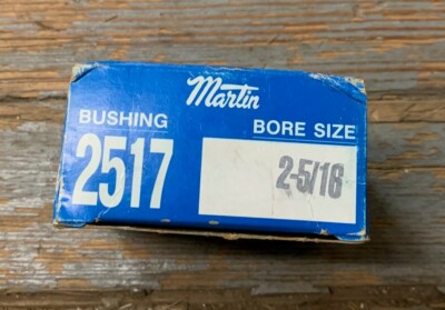 MARTIN 2517 2-5/16 TAPERED BUSHING WITH KEYWAY NEW IN FACTORY PACKAGE ...