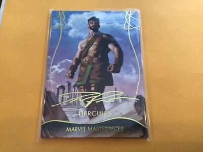 # 56 Hercules GOLD SIGNATURE 2020 Marvel Masterpieces Upper Deck Nicel ...