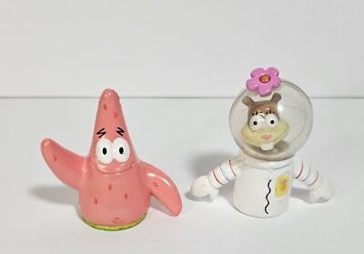SpongeBob SquarePants Patrick and Sandy Cheeks Finger Puppets Lot of 2 ...