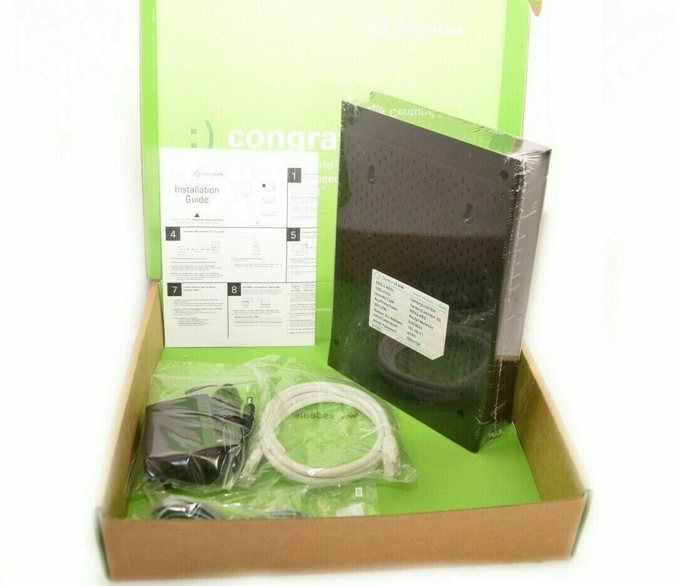 CenturyLink C3000Z AC2200 DSL Fiber Bonding Gateway Wireless Modem WiFi ...