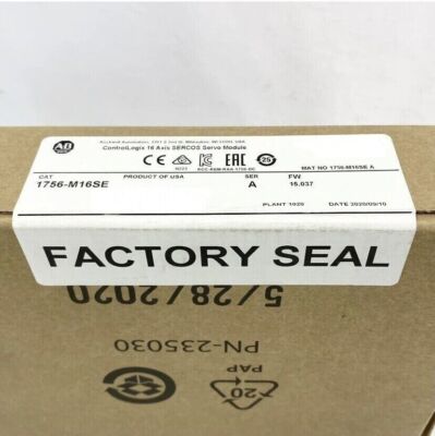 New Factory Sealed AB 1756-M16SE ControlLogix 8-Axis Sercos Interface ...