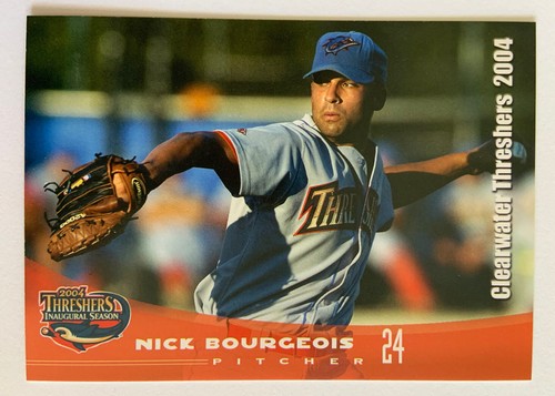 Nick Bourgeois 2004 Clearwater Threshers Team Set Baseball Card MiLB ...